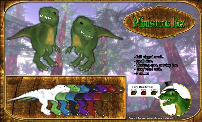 Second Life Marketplace - Minisaurus Rex