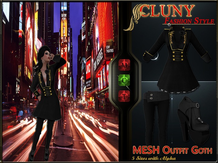 Second Life Marketplace - =C.F.S= Mesh outfit goth women demo