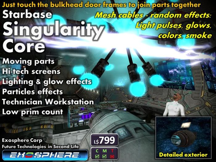 Second Life Marketplace - Starbase Singularity Core [16 prims]