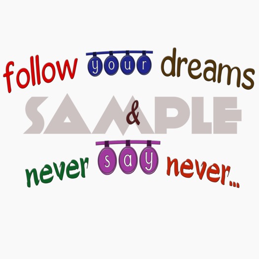 Second Life Marketplace - Follow - Wall decor by Word UP!
