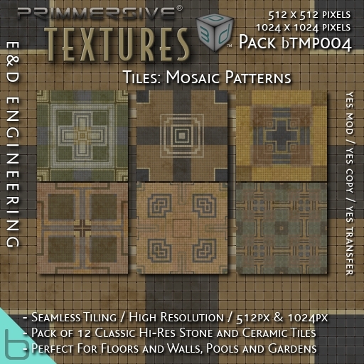 Second Life Marketplace - [bTMP004] 12 512px and 1024px Classic Stone ...